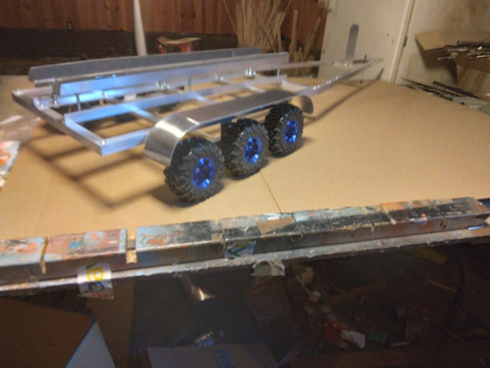 Traxxas Villian trailer Custom built dual axles unpainted | eBay