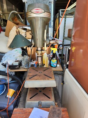 Vintage Craftsman Bench Top Drill Press W Light Model # 103.23640 | eBay