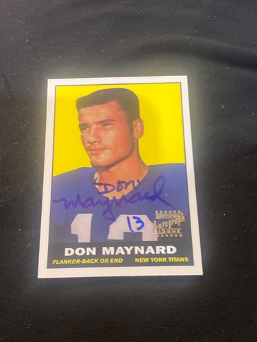Don Maynard 1996 topps stars rookie reprint auto autograph | eBay