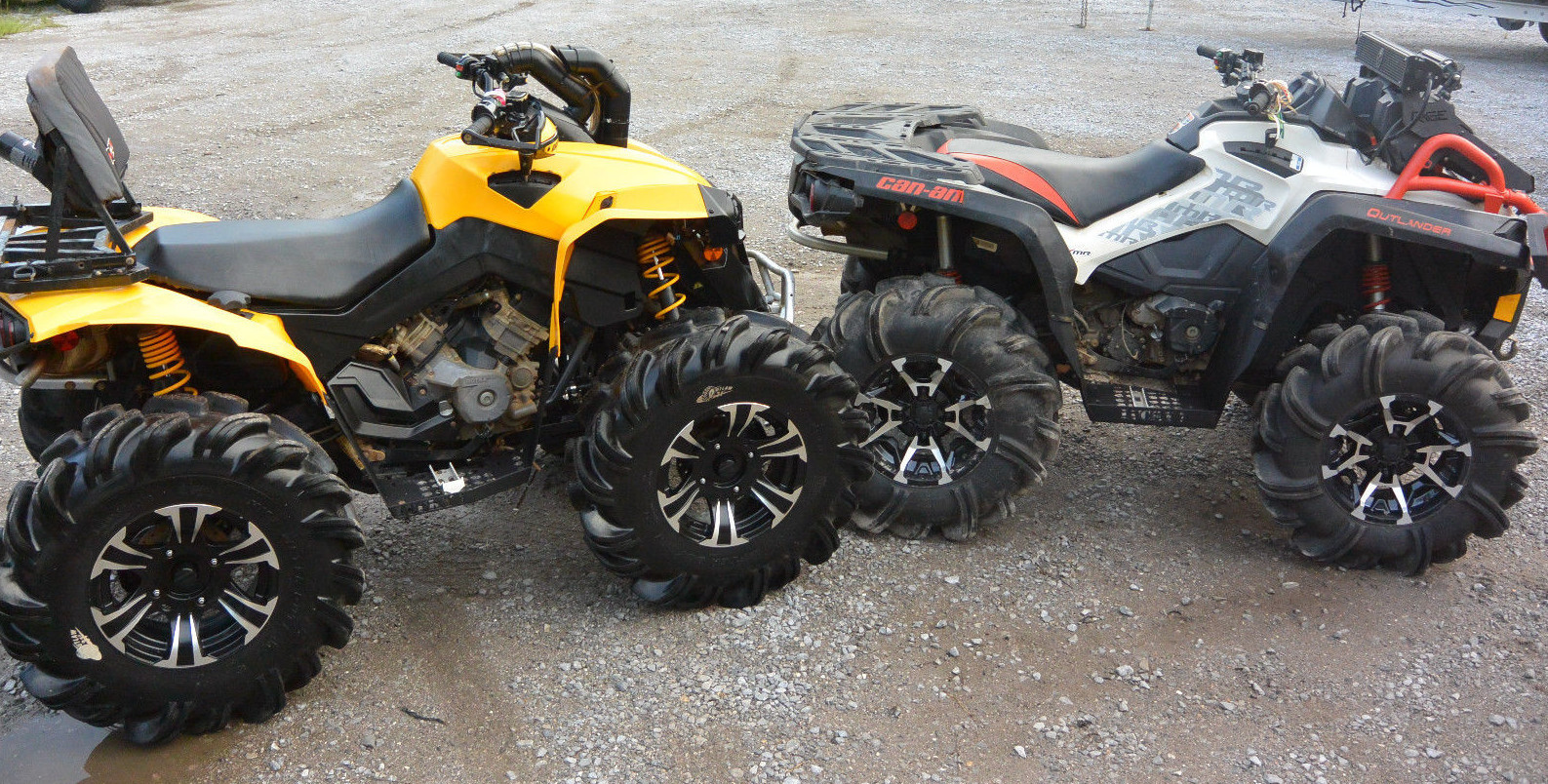 Can-Am Outlander Gen 2 Short Frame Metal Footwell Floorboards W/ Side ...