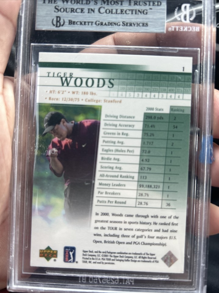 2001 tiger woods upper deck #1 | eBay