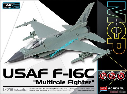 Academy AC12541 1/72 USAF F-16C "Multirole Fighter" MCP (PLASTIC MODEL ...