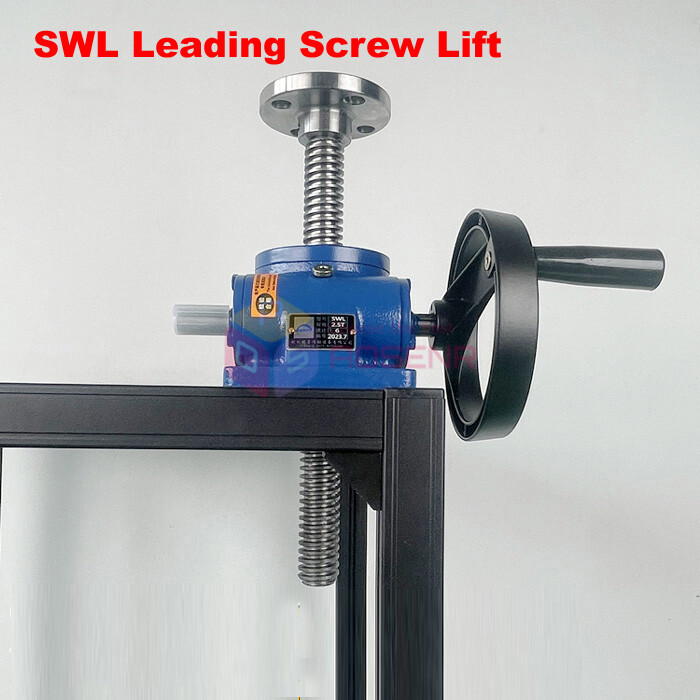 SWL Leading Screw Lift Small Lifting Platform Hand-cranking Lead Screw ...