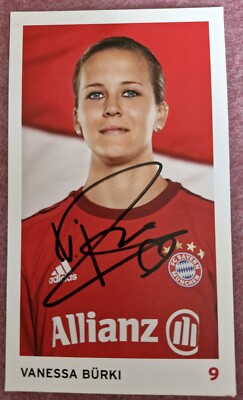 Vanessa Bürki, FC Bayern München, original signierte Autogrammkarte | eBay