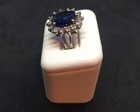 Sapphire & CZ signed JC 925 Sterling Silver Ring Size 7 for Libra | eBay