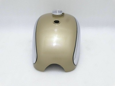 GOLDEN PAINTED CHROME PETROL TANK FOR BSA GOLD STAR SCRAMBLES CATALINA ...