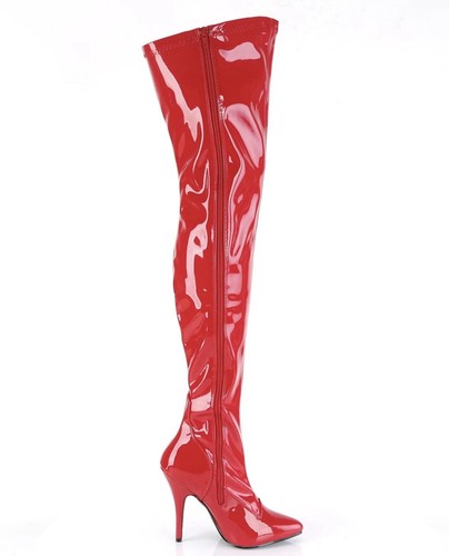 Funtasma Red Thigh High Stiletto Heel Costume Fantasy Boots for Women ...