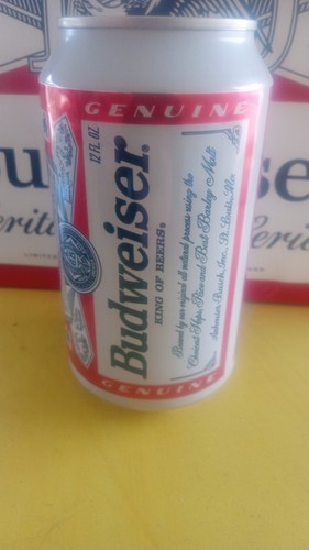 Budweiser 2026 Heritage 90s Label beer can empty bottom Opened New Set ...