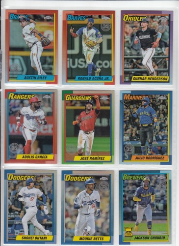 2025 Topps Chrome 35th Anniversary 1990 Complete Set 90CB1-20 | eBay