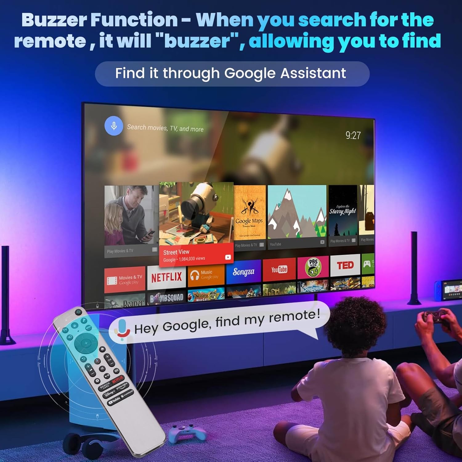 RMF-TX910U Backlit TV Remote for Sony Bravia TV Voice Remote for Sony ...