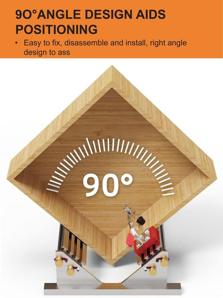 Drawer Jig Locator, 1/2in‑16in Adjustable Spline Clamp with 4 Flip ...