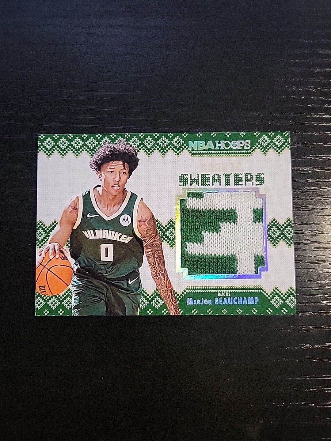 2022-23 Panini Hoops #RS-MJ MarJon Beauchamp Rookie Sweaters Milawukee ...