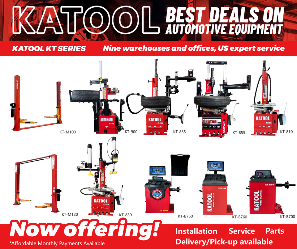Tire Changer Machine KATOOL KT-T830, 2.0HP Motor, Double Arm, Bead ...