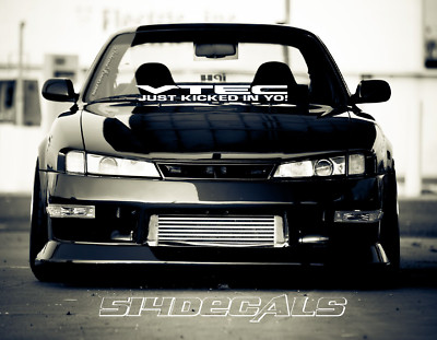 VTEC Windshield Banner Sticker Decal Boost Jdm Civic Turbo Boost Kdm | eBay