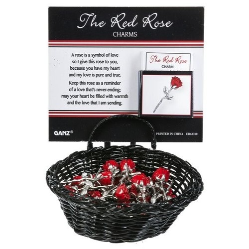 Ganz The Red Rose Miniature Charm Token with Insert Card | eBay