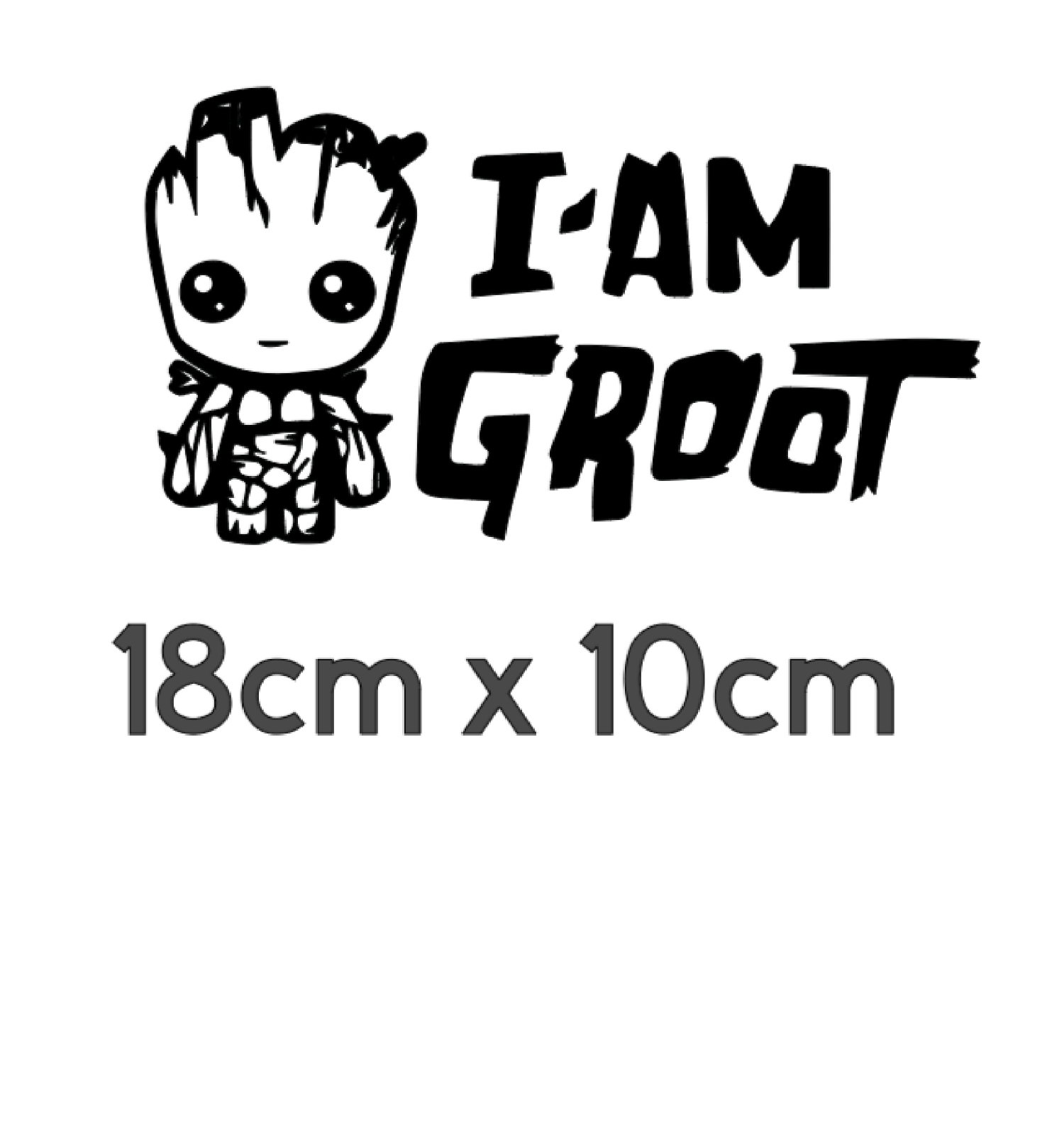 GUARDIANS OF THE GALAXY GROOT IRON ON DECALS I AM GROOT 8 | eBay