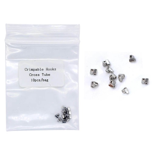 10 packs dental orthodontic crimpable hooks cross tube 10pcs/bag | eBay