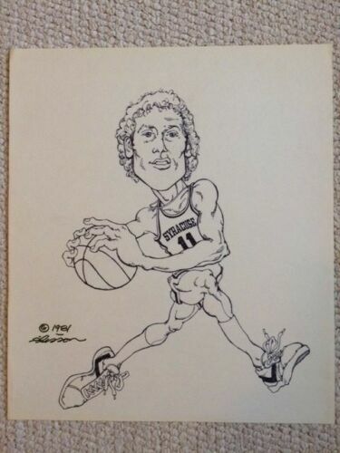 LEO RAUTINS+RED BRUIN LOT TWO ORIGINAL VINTAGE 14x16 DRAWINGS 1981 ...