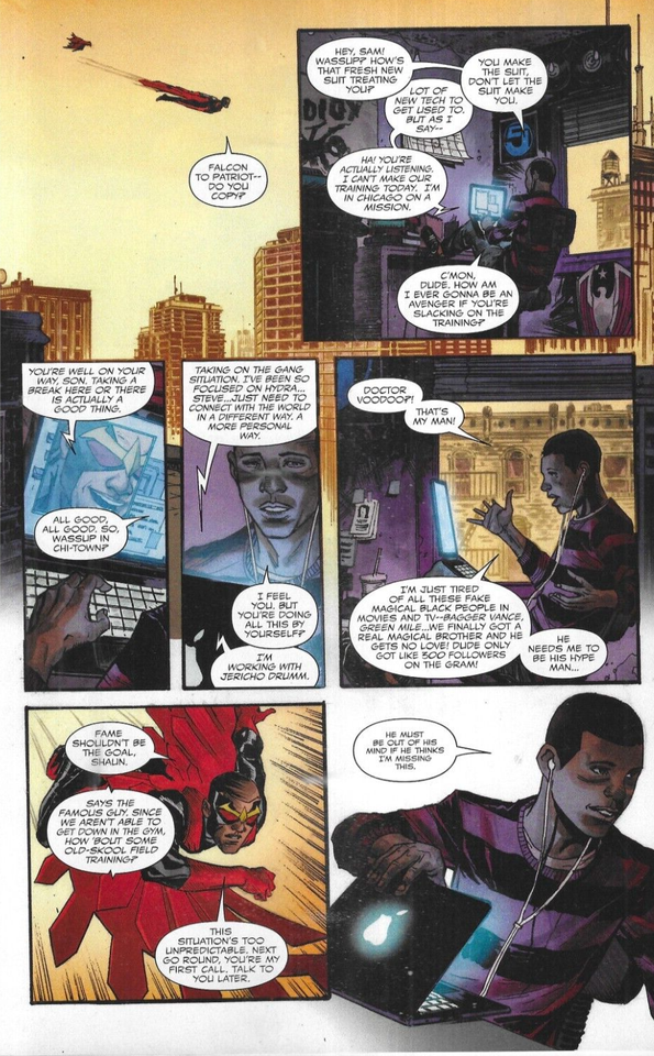 Falcon Comic 1 First Print Cover A Saiz 2017 Rodney Barnes Matthew ...