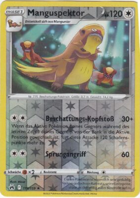 Pokemon 118/159 - Manguspektor - Reverse Holo - SWSH12.5 Zenit der ...