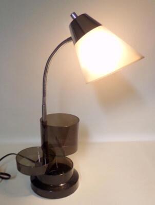Retro Style Acrylic Smoke Modular Mid Century Modern Arcadia Intertek Task Lamp | eBay