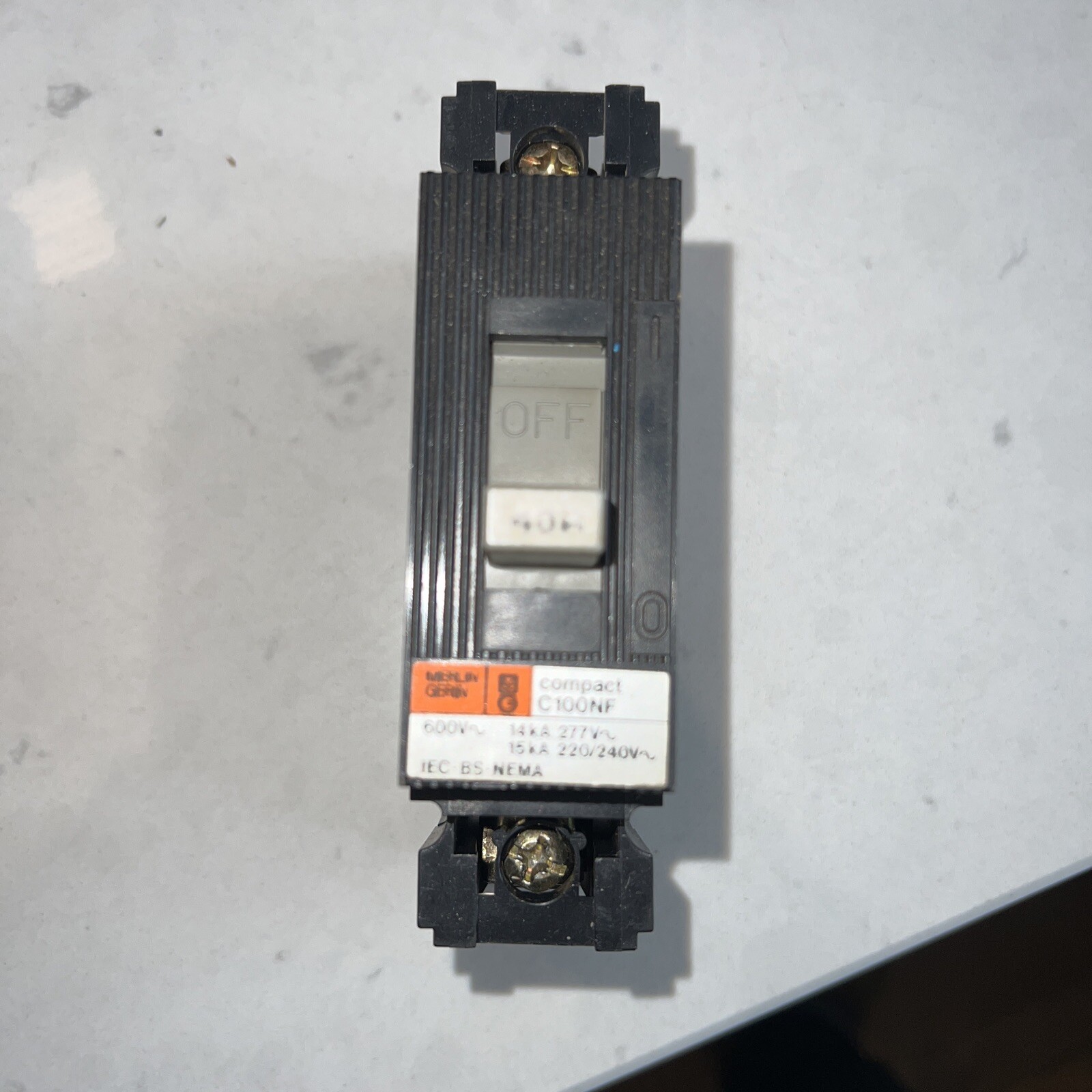 Merlin Gerin Compact C100NF 40Amp Circuit Breaker MCCB single pole ...