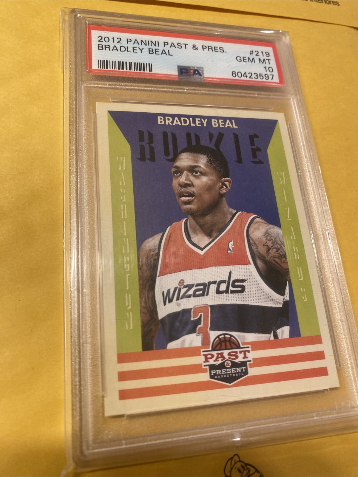 2012-13 Panini Past & Present Bradley Beal RC Rookie #219 PSA 10 Gem ...