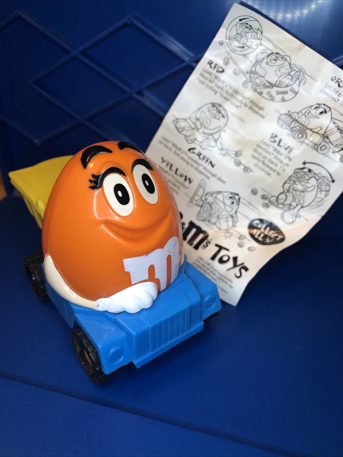 Burger King M&M Toy Truck - Blue / Yellow Orange M & M Toy Dump Truck ...