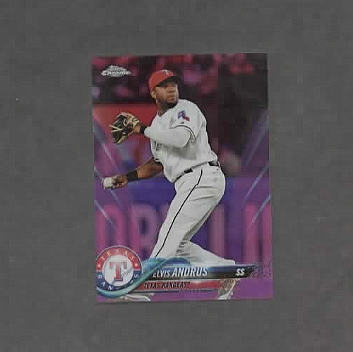 2018 Topps Chrome Pink Refractor #130 ELVIS ANDRUS | eBay