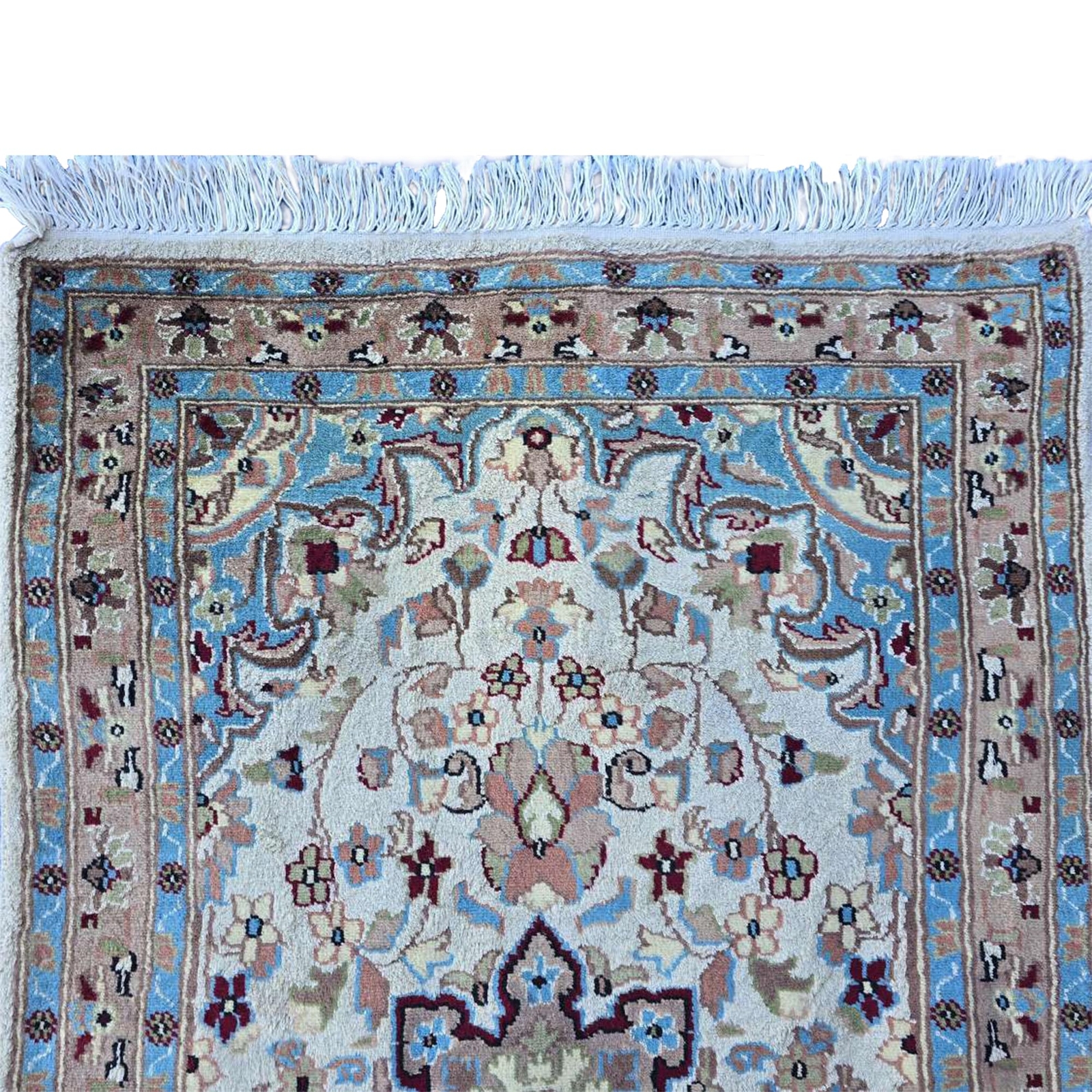 Area Rug Floral Rectangle Wool Silk Hand Knotted Home Decor Indoor ...
