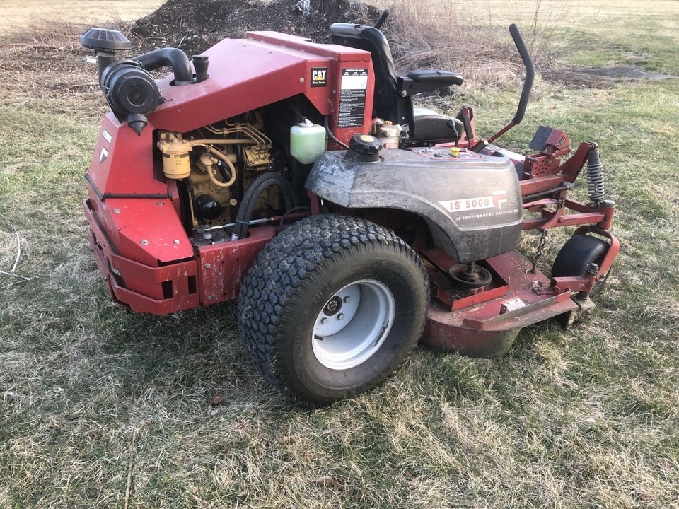 CAT diesel Ferris IS5000z mower 1057hrs is5000 caterpillar 72" mower ...