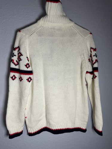 VINTAGE Women’s Kimlon Knitted Turtle Neck Sweater Made In Korea Red ...