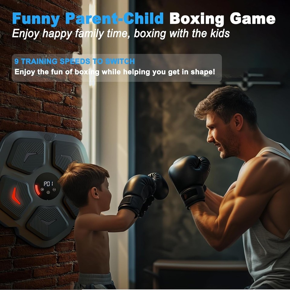 Smart Punching Boxing Training Pad Electronic Music Machine Home Wall ...