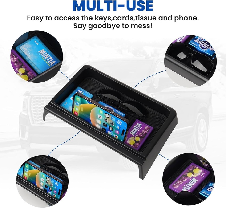 Car Dashboard Console Storage Box Tray For 2021-2024 Chevy Suburban ...