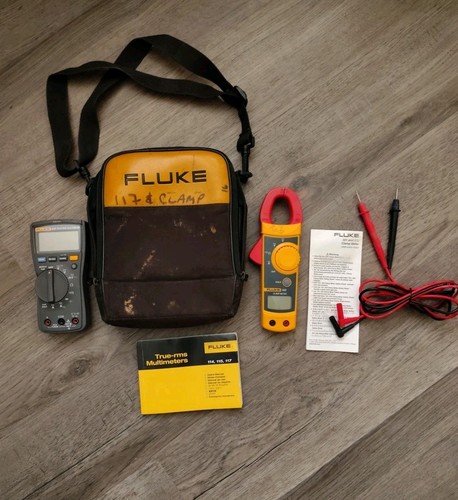 Fluke 117/322- KIT True RMS Electricians Multimeter Combo Kit | eBay