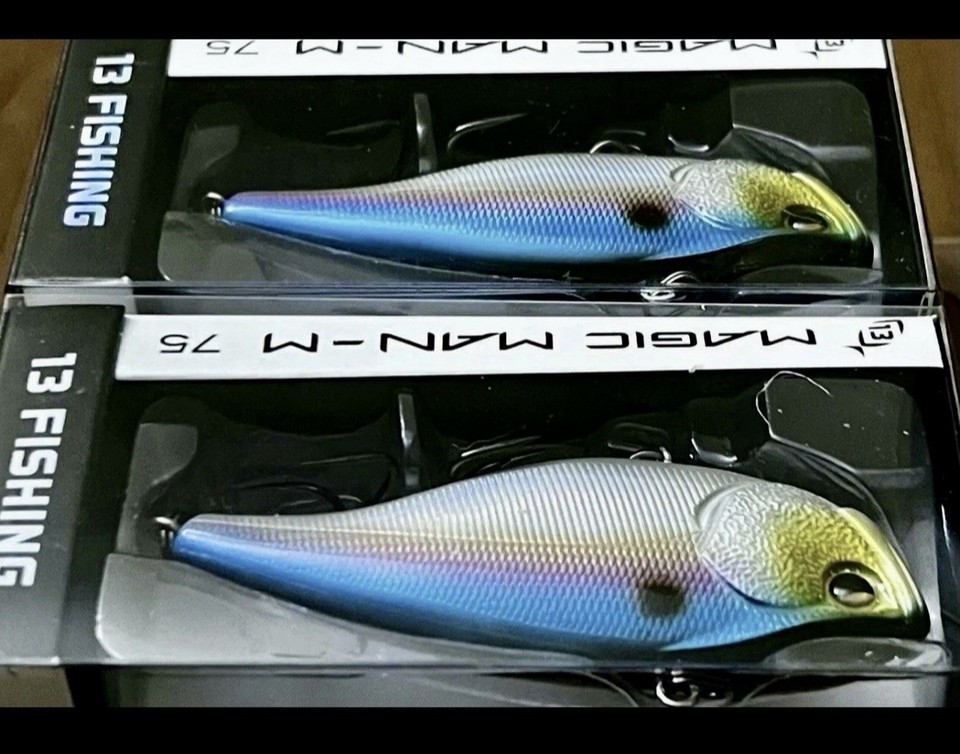 2 13 Fishing Magic Man 75 E-PVSP34 Lipless Crankbait Lures FANTASY SHAD ...