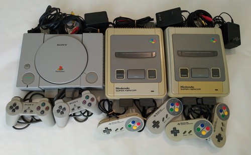 Playstation 1 Console 2 Super Famicom Lot 3 Complete NTSCJ Untested ...