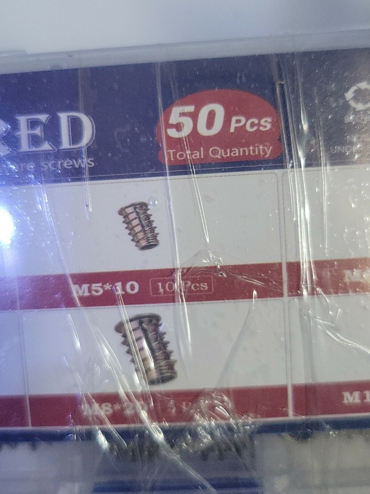 New M4M5M6M8M10 Zinc Alloy Furniture Hex Drive Unhead Nut Threaded Wood Insert | eBay