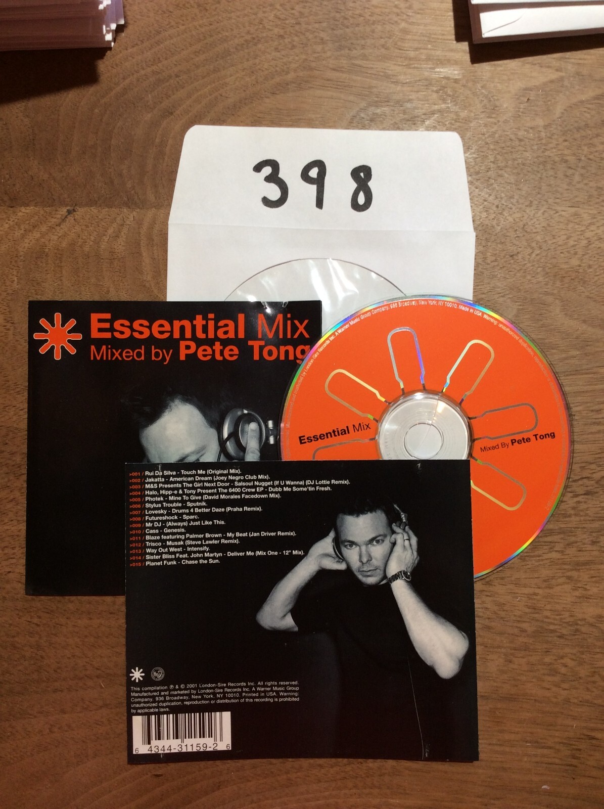 Essential Mix Pete TONG - CD Disc and Artwork ONLY No Case No Tracking ...