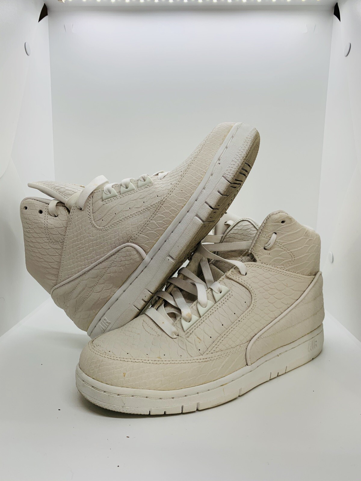 NIKE AIR PYTHON PREMIUM HI SNEAKERS MEN Size 8 SNAKE 705066-100 MISSING ...