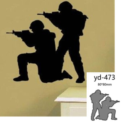 Soldiers Metal Cutting Dies Decoration Scrapbooking Card Making ...