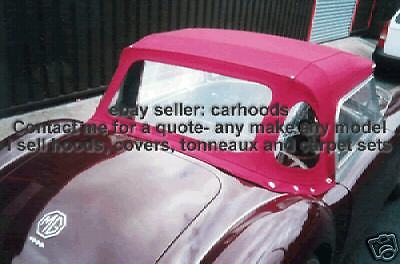 MG MGA MGB MGC Heavy Duty Vinyl Car Hood Soft Rag Top Roof - NEW | eBay