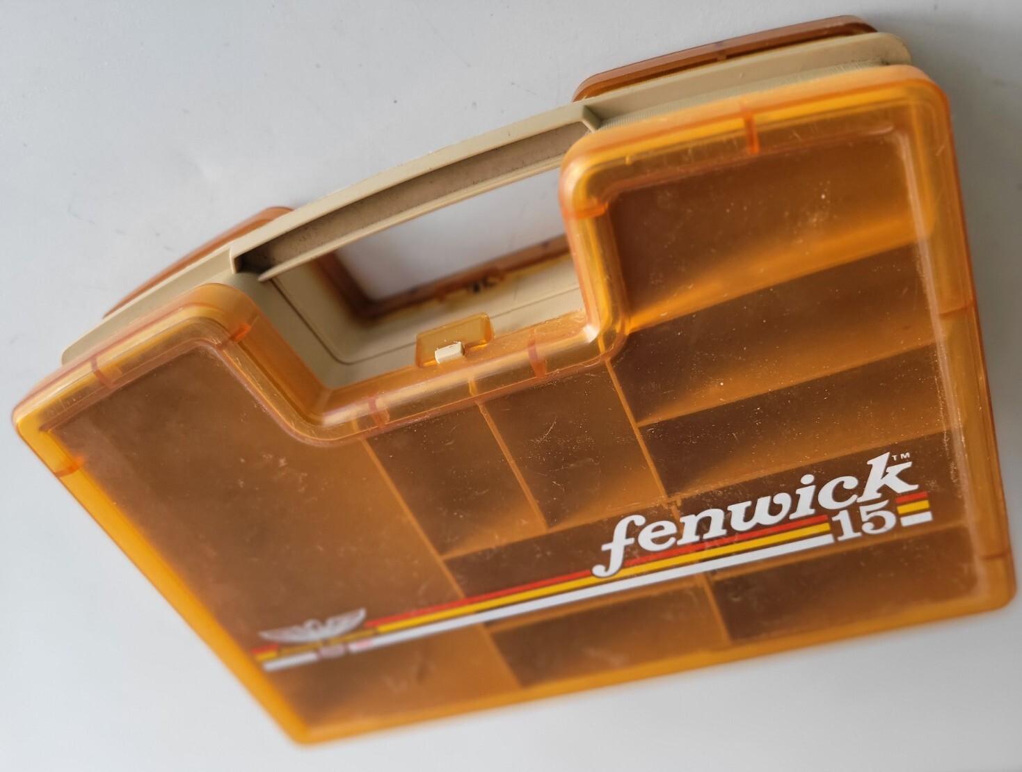 Vtg. Fenwick 15 Woodstream Fishing Double Sided Tackle Box In Good ...