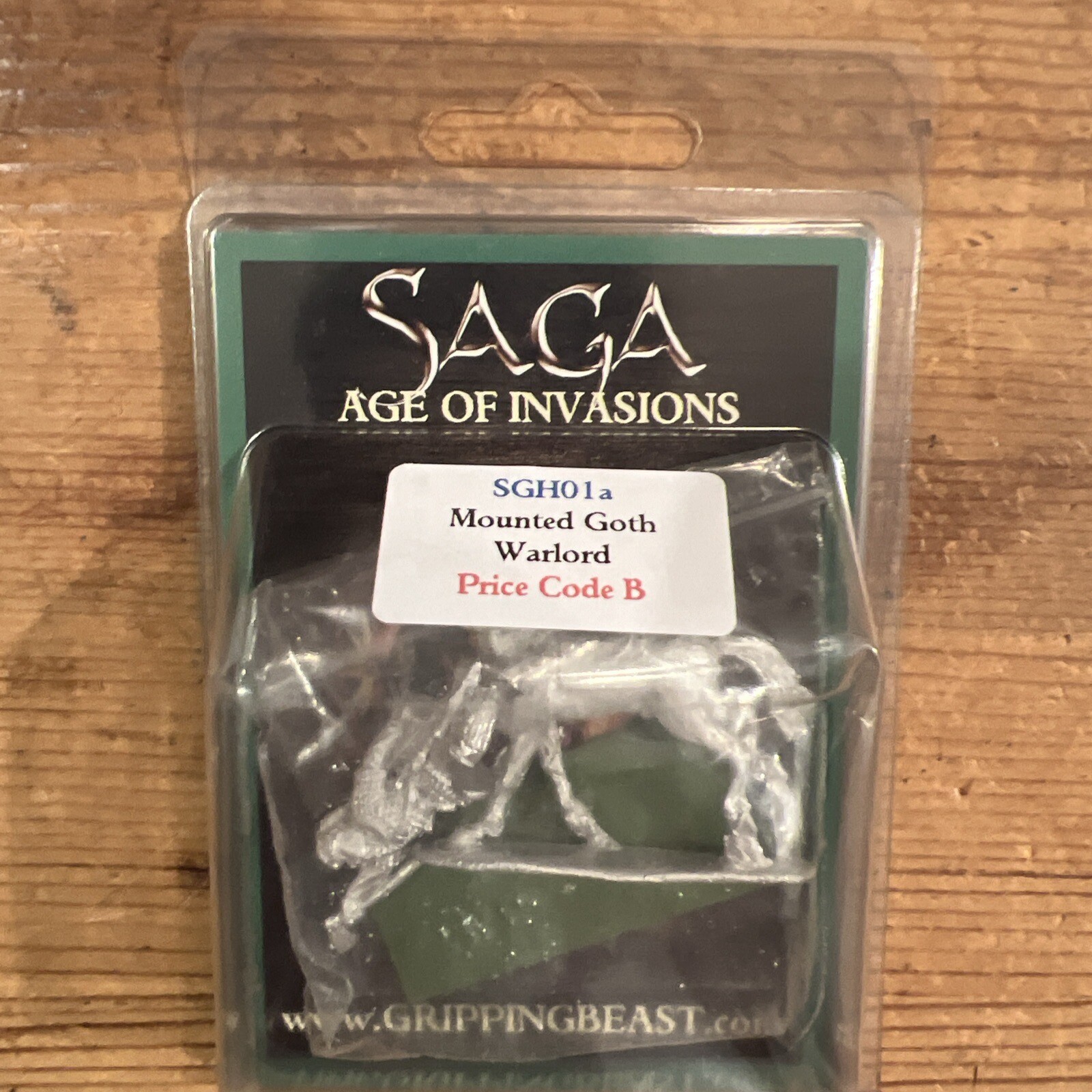 saga miniatures sgh01a Mounted Goth Warlord New In Box Lead 28mm ...