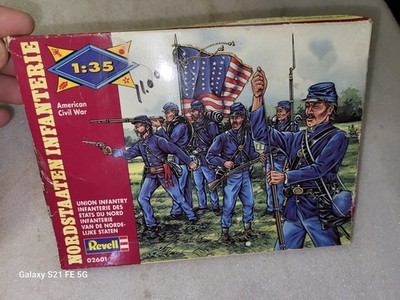 Revell Civil War Union Infantry Soldier Figures 1/35 #02601 | eBay