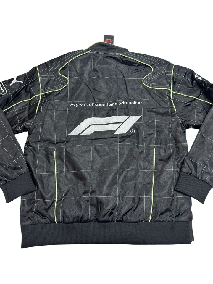 PUMA Black F1 Racing Jacket 75 Years 631639-01 Men’s Size Large | eBay