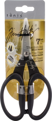 Tim Holtz Non-Stick Titanium Micro Serrated Scissors-7" 817EUS | eBay