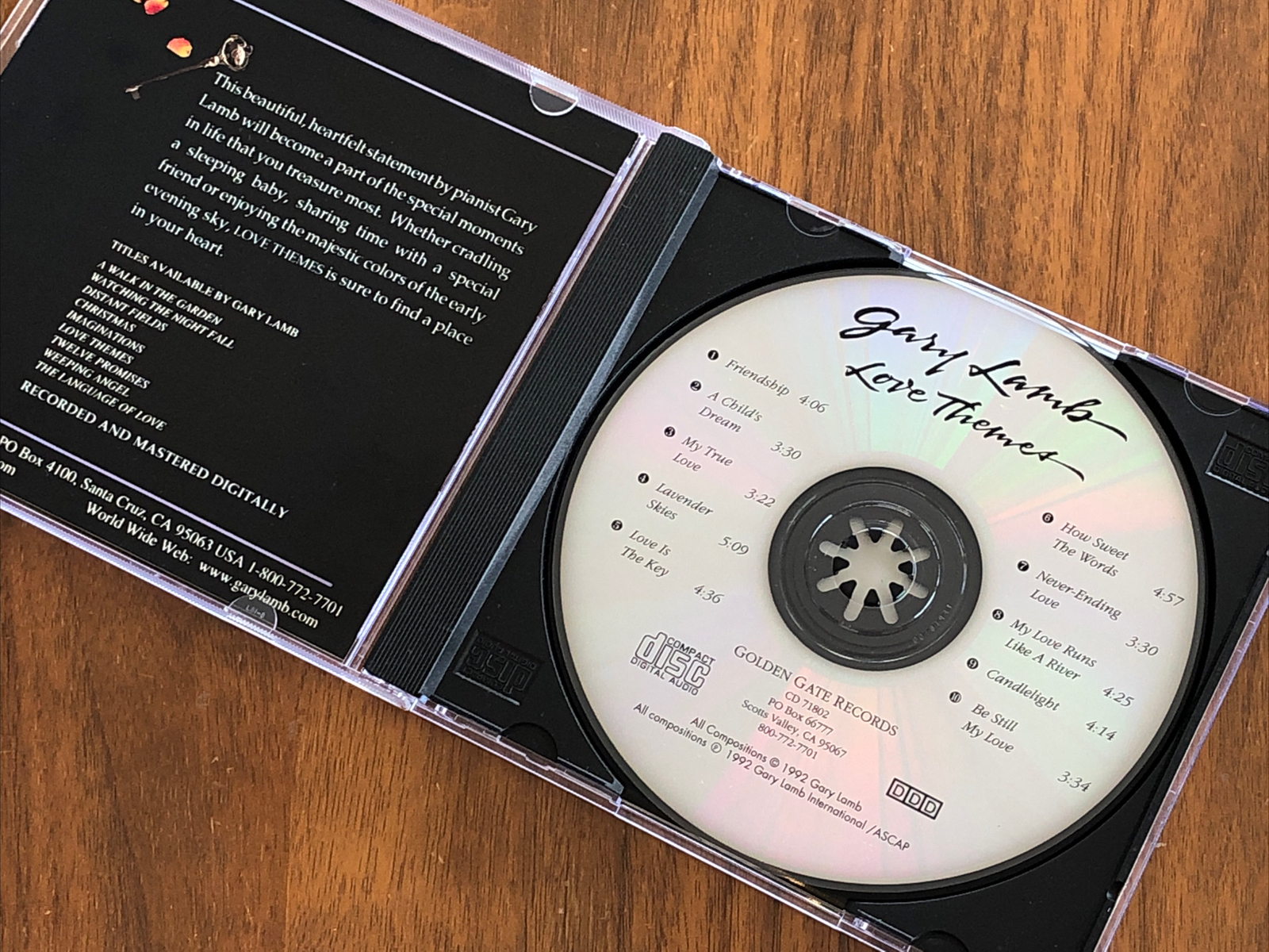 Love Themes by Gary Lamb (CD, 1992, Golden Gate Records) | eBay