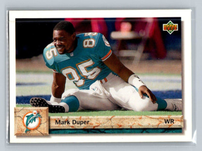 1992 Upper Deck Mark Duper #318 Football Miami Dolphins MFBC #8 | eBay