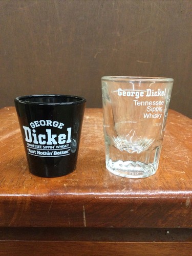 George Dickel Tennessee Sippin Whisky Heavy Shot Glasses 3 Sips | eBay